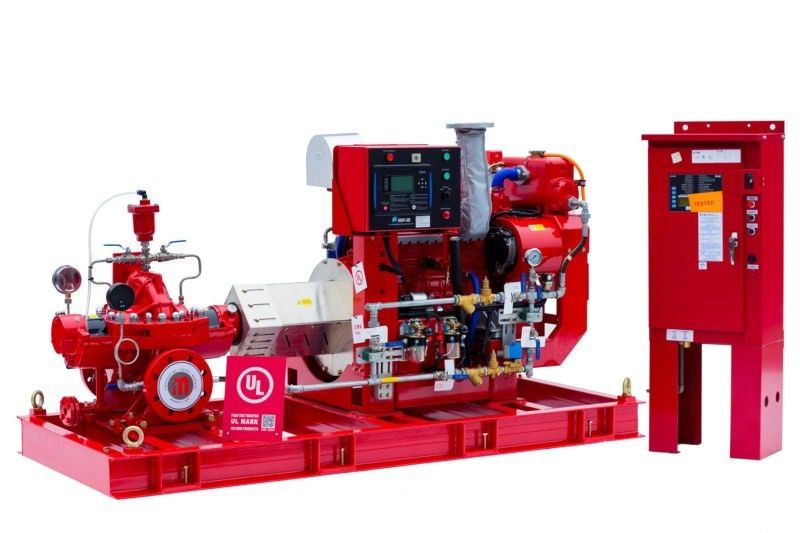 Kinerja Tinggi Split Case Fire Pump, Pompa Air Pemadam Kebakaran 180kw ...
